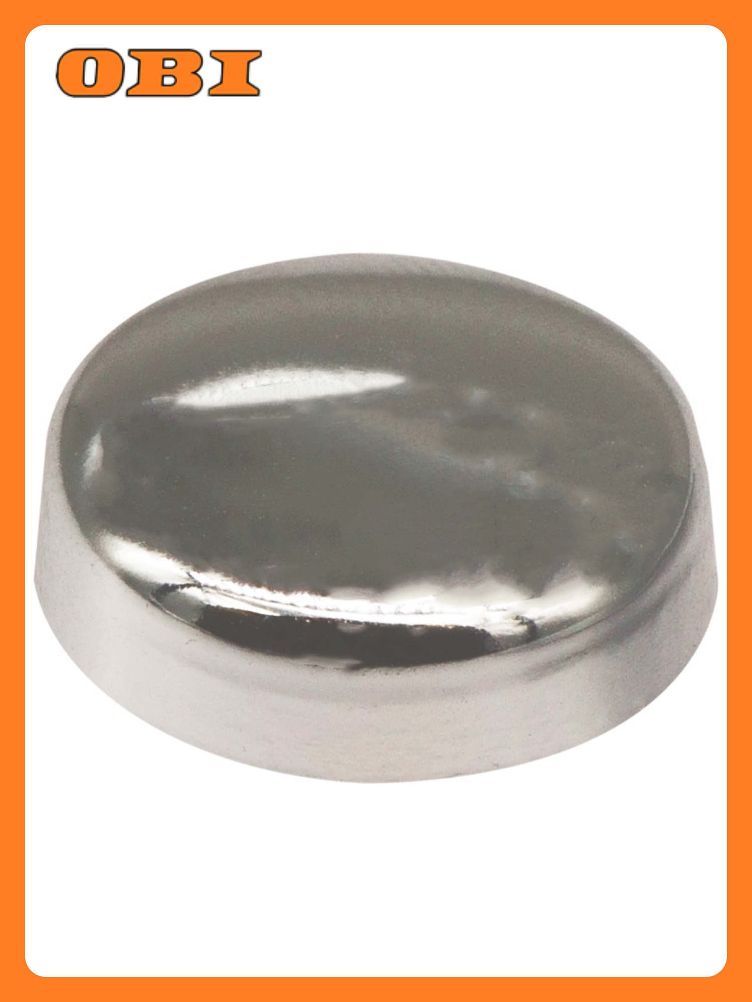 Заглушка Европартнер D3,5-4мм хром, пластик, серый, глянцевая, без крепления, 10шт