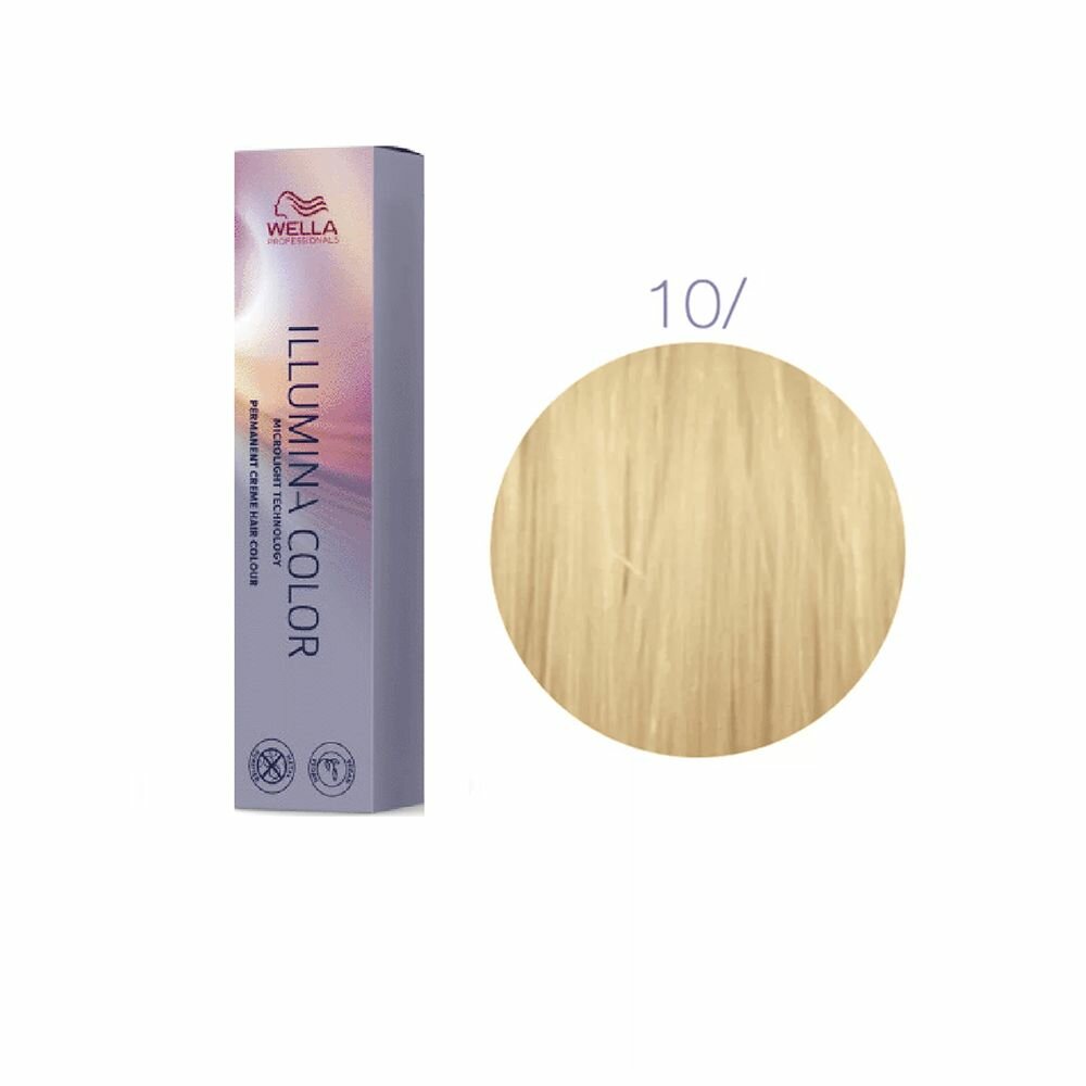 Wella Professionals Крем-краска Illumina Color 10/ Яркий блонд, Вэлла Иллюмина 60мл