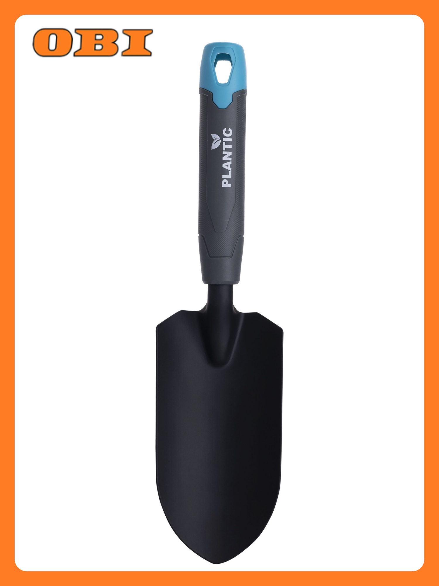 Совок Plantic Ergo Light, для твердой почвы, черный, 30,5 см