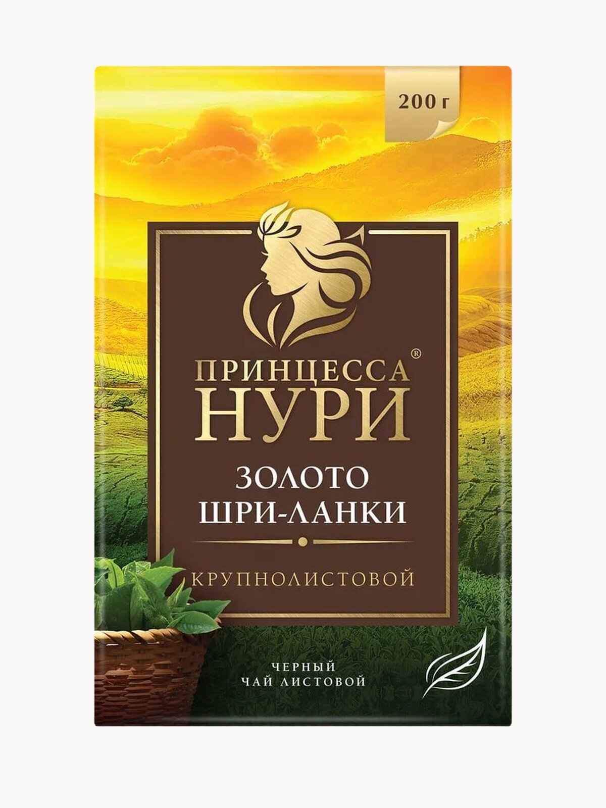 Чай черный листовой Принцесса Нури Золото Шри-Ланки, 200 г