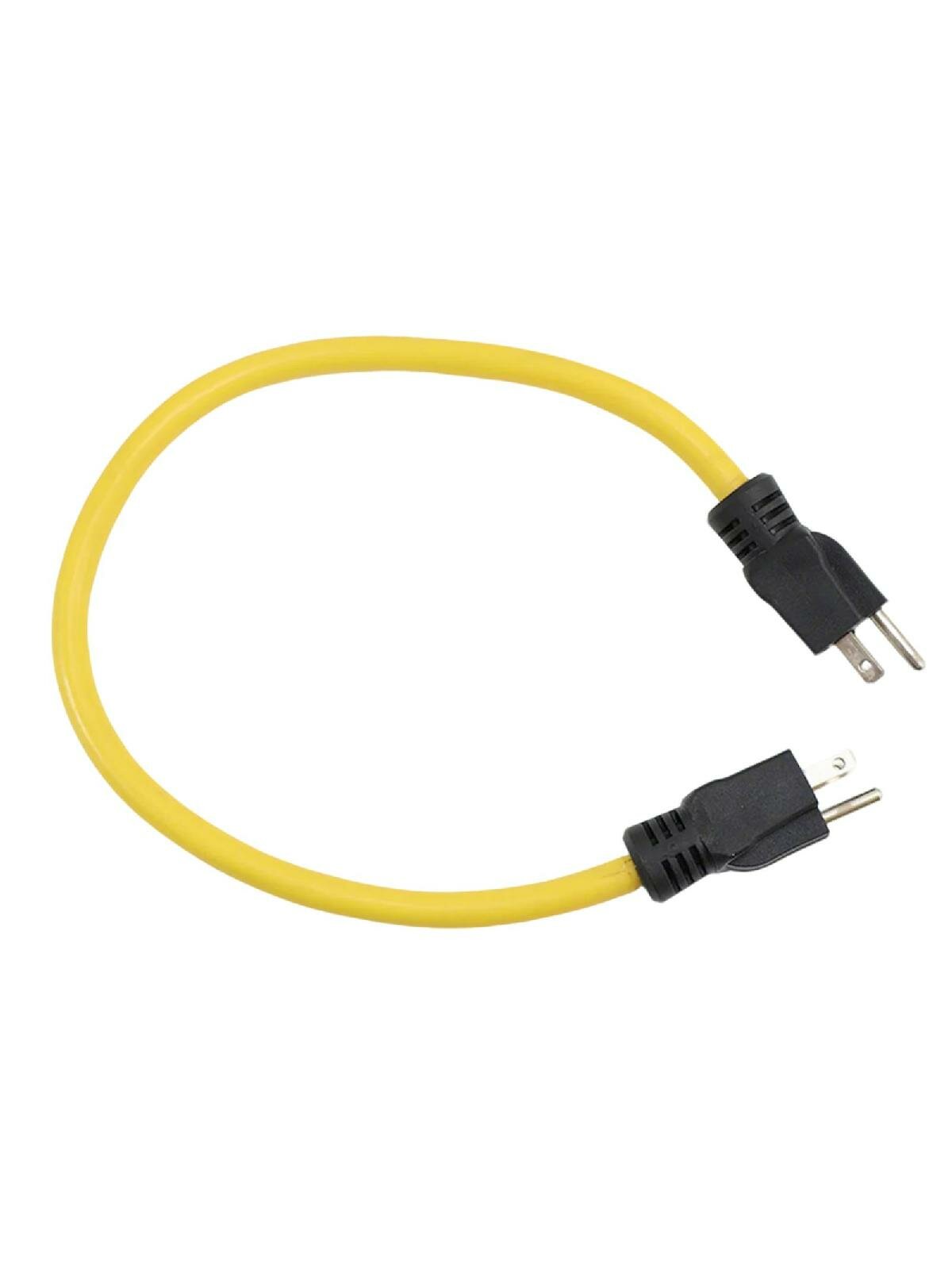 Сверхмощный 3-контактный кабель питания от штекера к штекеру Двойной штекерный удлинитель