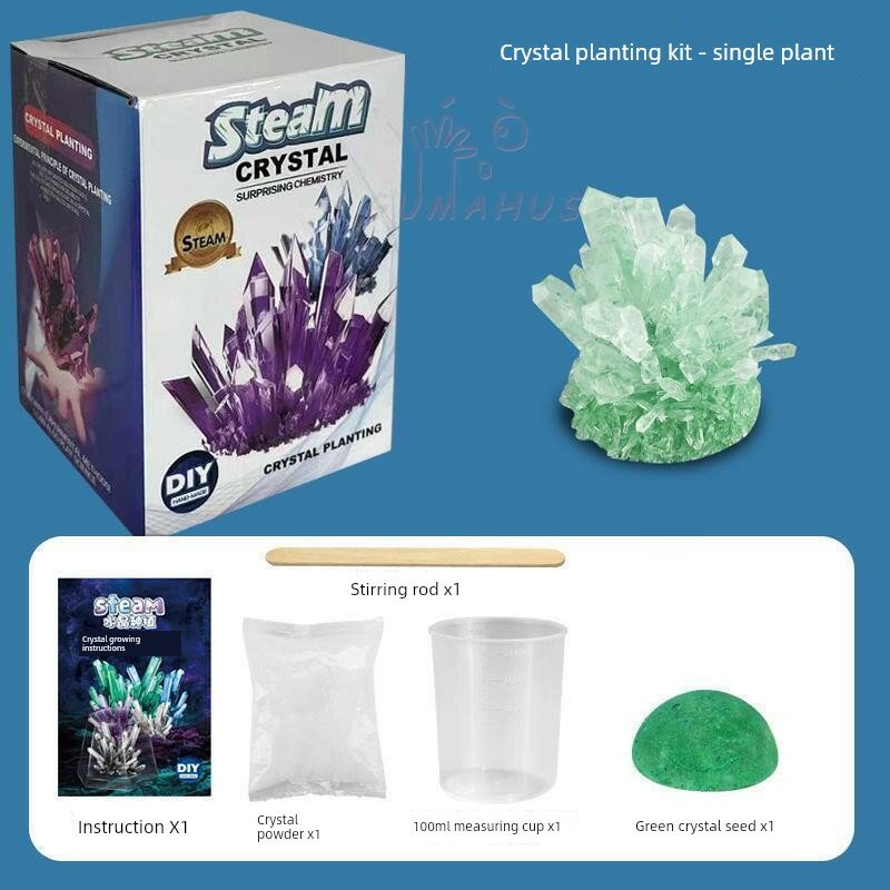 Детская посадка кристаллов, небольшие экспериментальные материалы, игрушки ручной работы, сделай сам, драгоценный