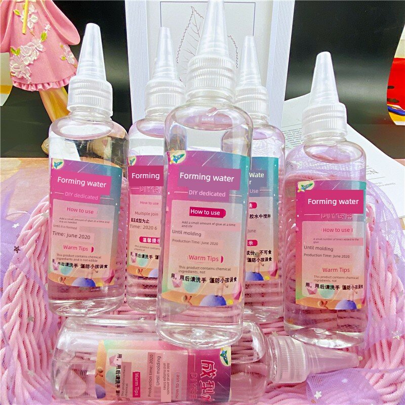 Набор для изготовления слайма: нетоксичная пена-глина для лепки, без боракса, в большой бутылке, недорогие материалы