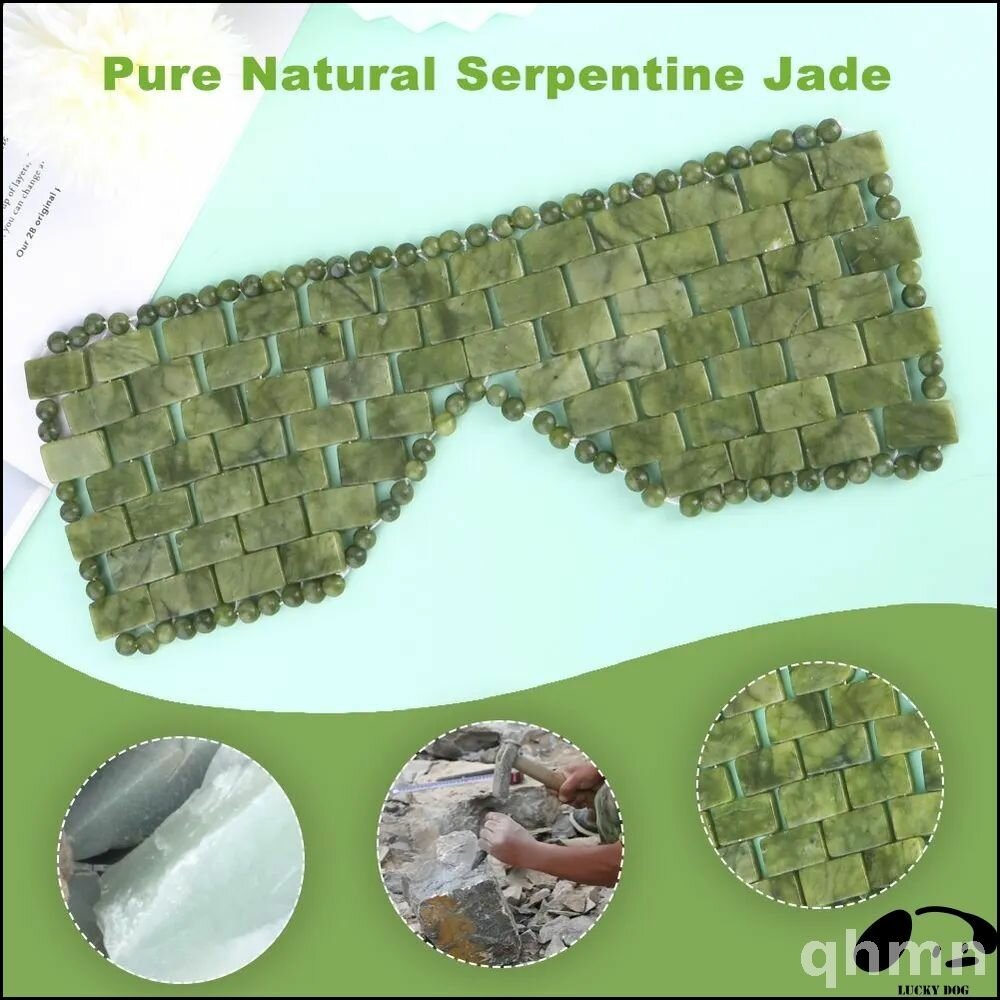 Нефритовая маска для глаз, охлаждающая маска для лица, снимает отечность, снимает морщины для женщин lucky