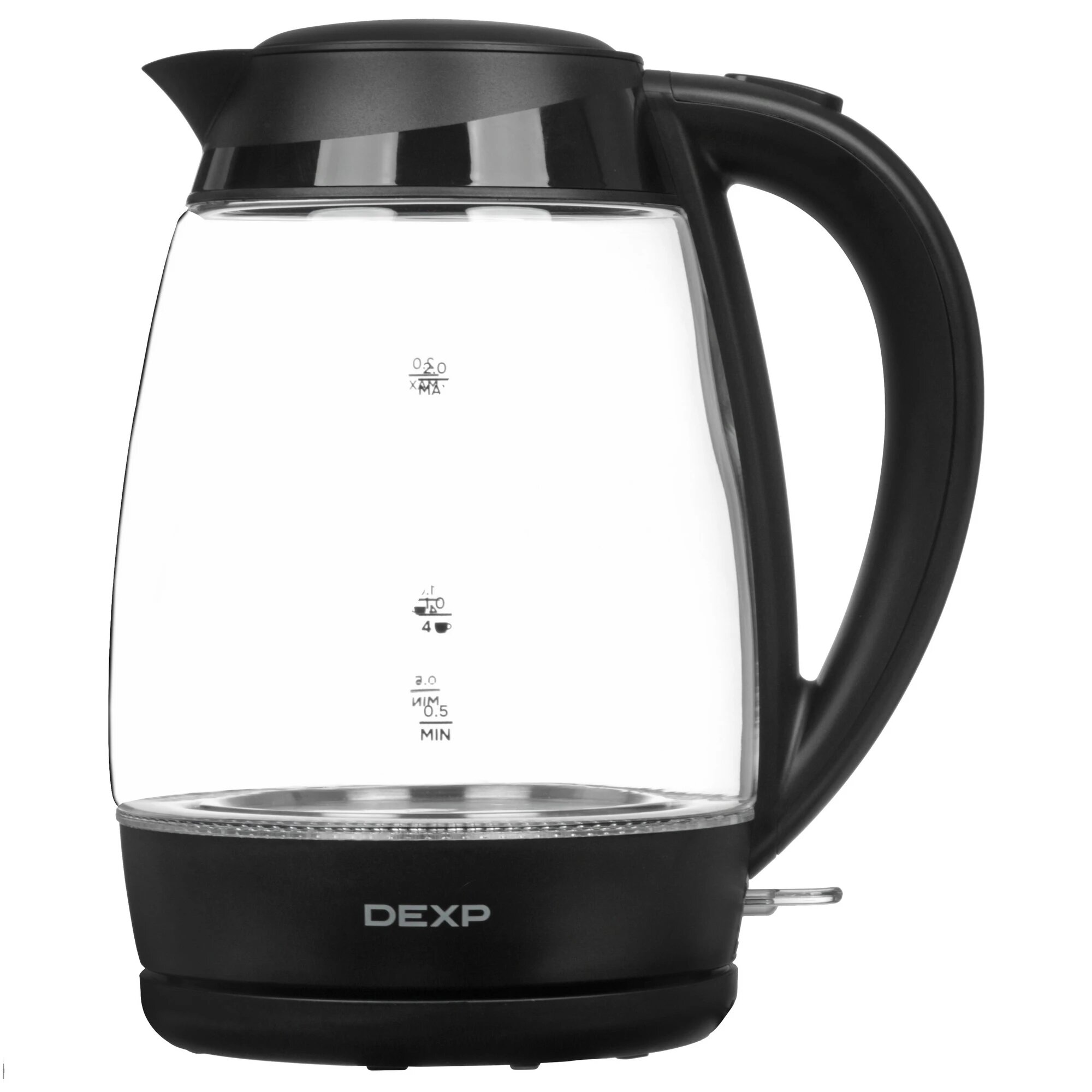 Электрочайник DEXP DK-0830, черный, автоматическое отключение