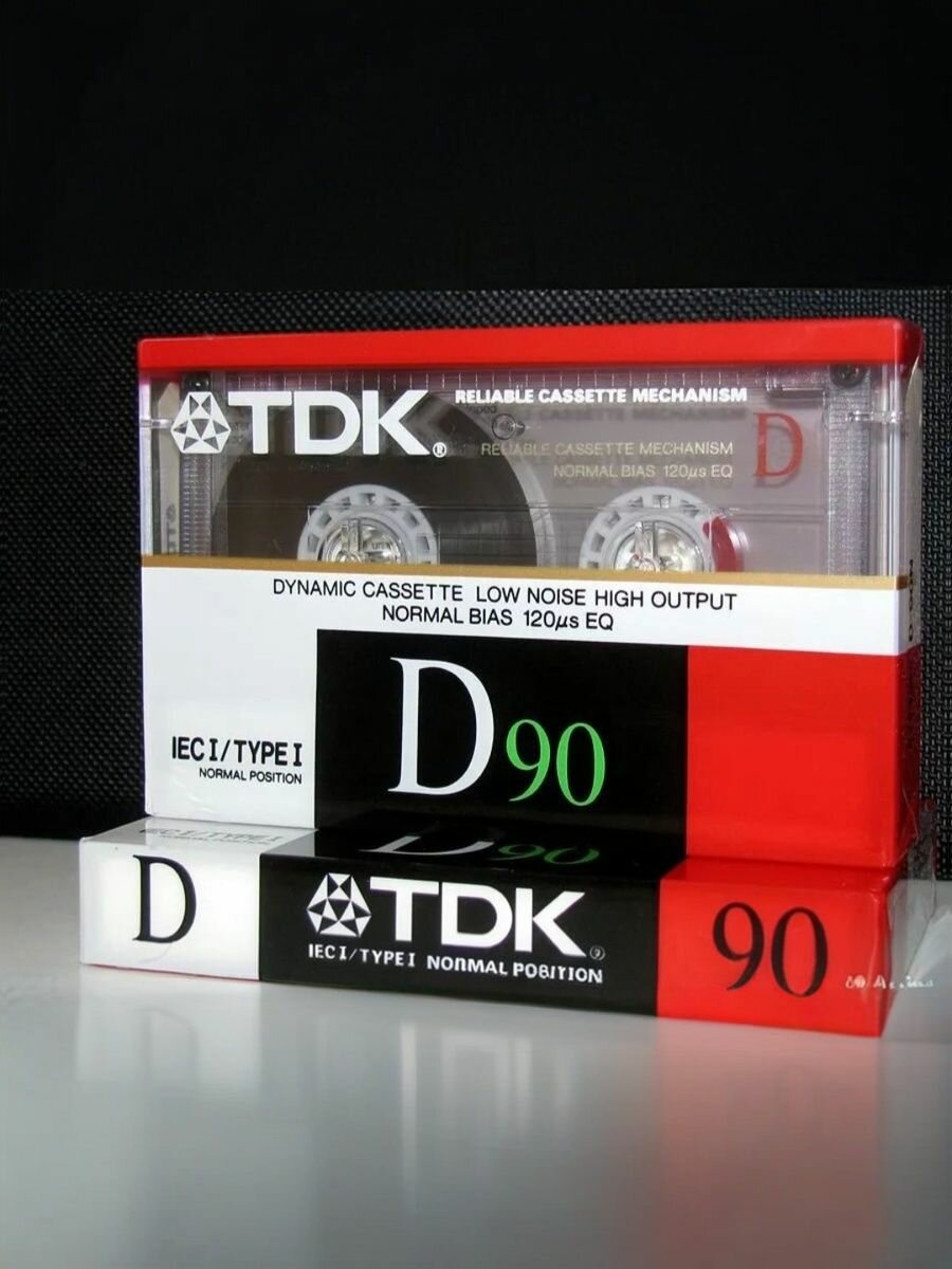 Аудиокассета TDK D90 1991г(1 шт)