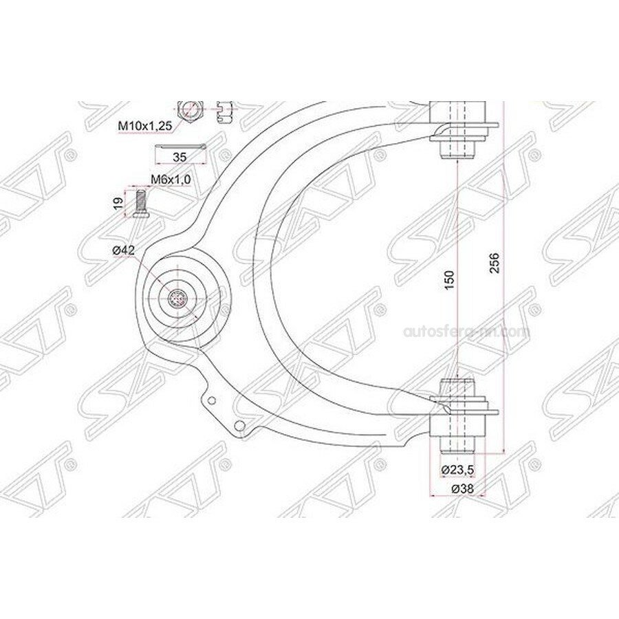 SAT ST51450SDA023 Рычаг подвески Honda Accord 02-13 / Acura TSX 03-08