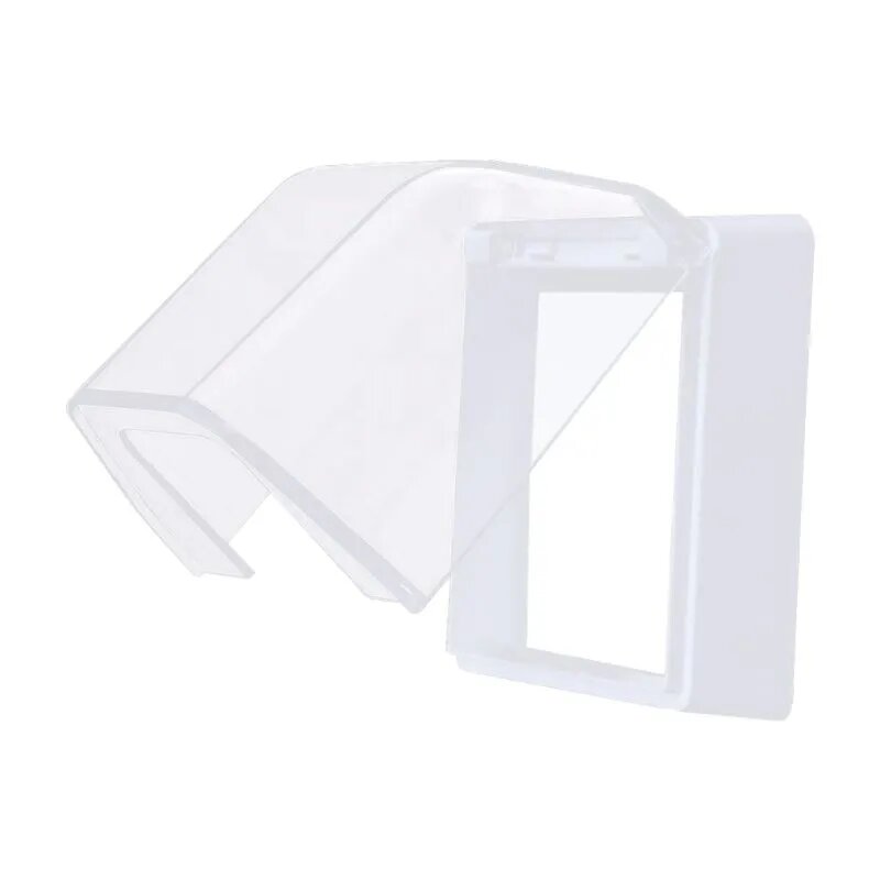 (1шт) Самоклеящаяся прозрачная крышка выключателя с усилением типа 86, защитная крышка розетки-прозрачно-белая