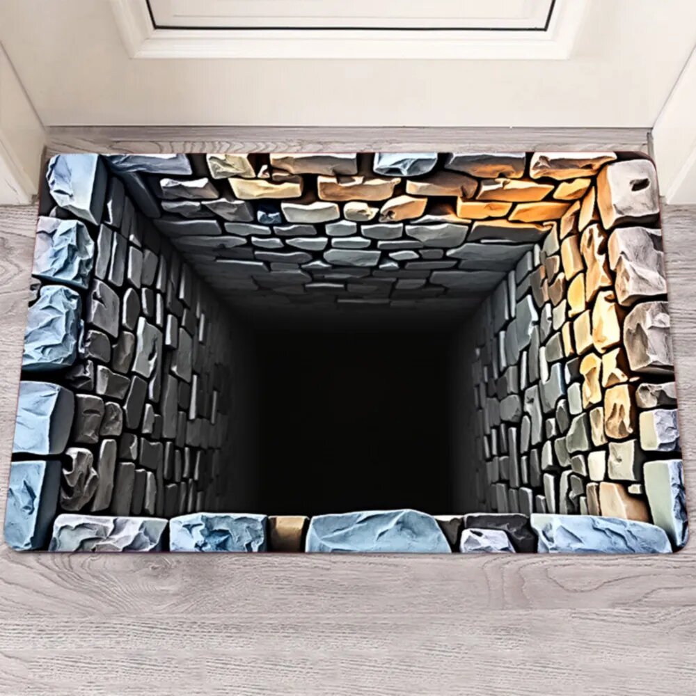 Придверный коврик 40x60 см с 3D-рисунком, нескользящий, для дома