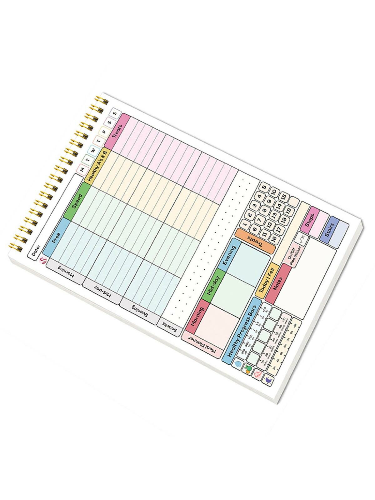 Планировщик калорий из 5 журналов, блокнот для отслеживания привычек