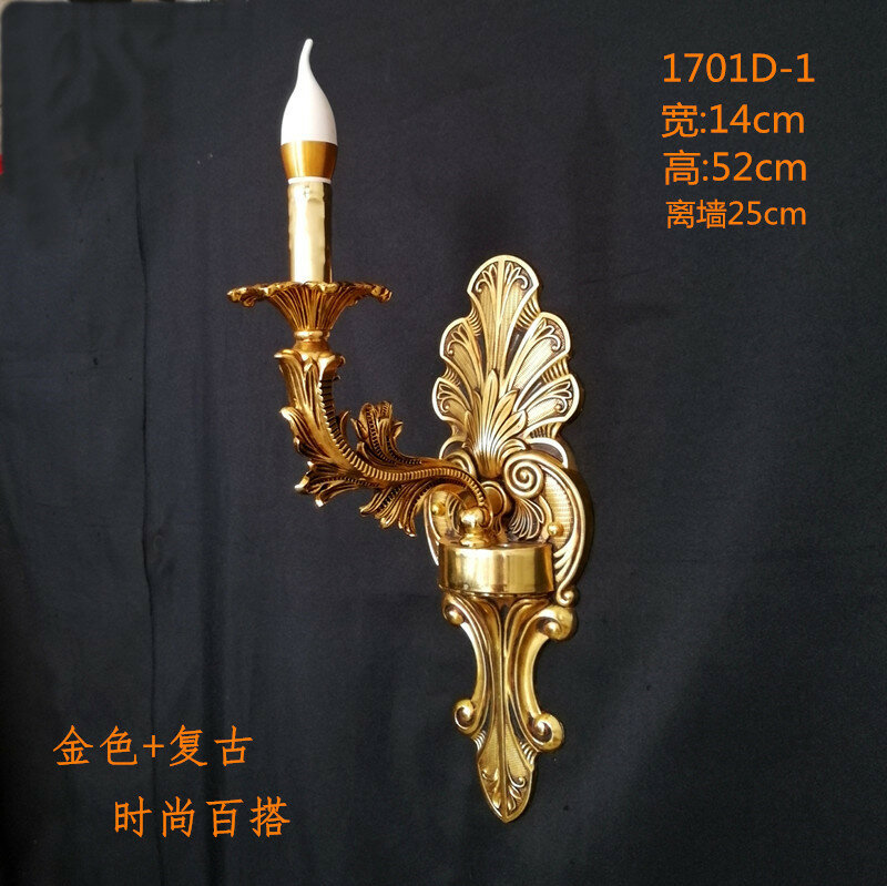 Европейский стиль настенной лампы из сплава для спальни и гостиной, винтажное хрустальное освещение, французская креативная вилла с двойной настенной лампой в виде свечи