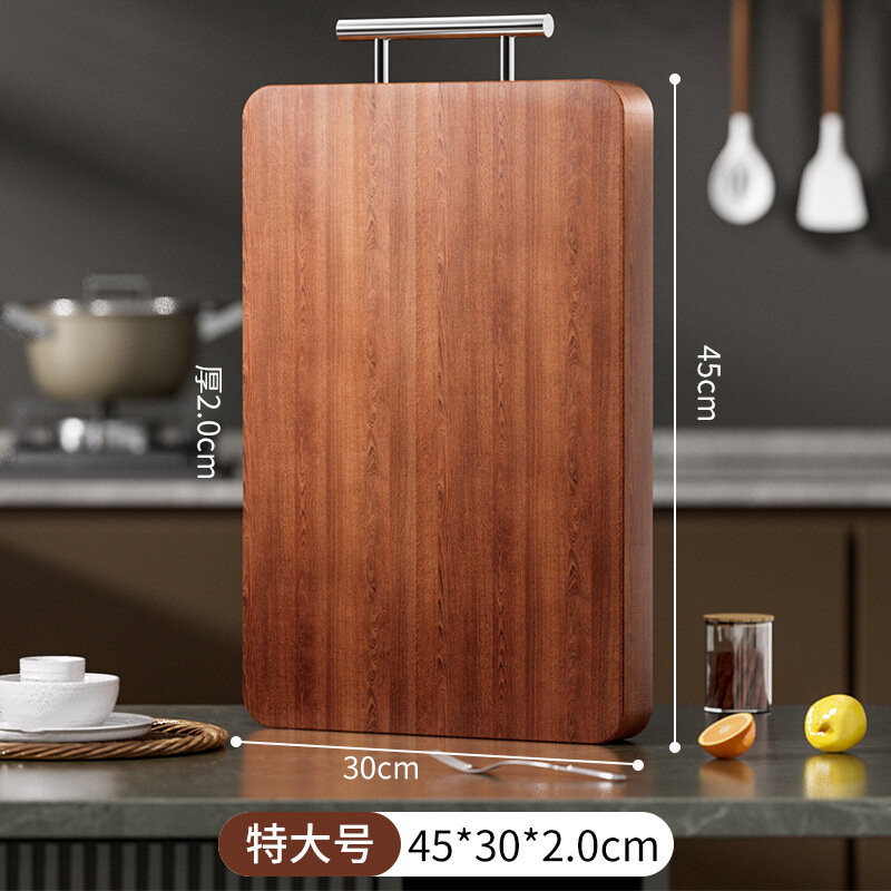 Разделочная доска из эбенового дерева, устойчивая к плесени, антибактериальная, двусторонняя, цельная деревянная доска для кухни