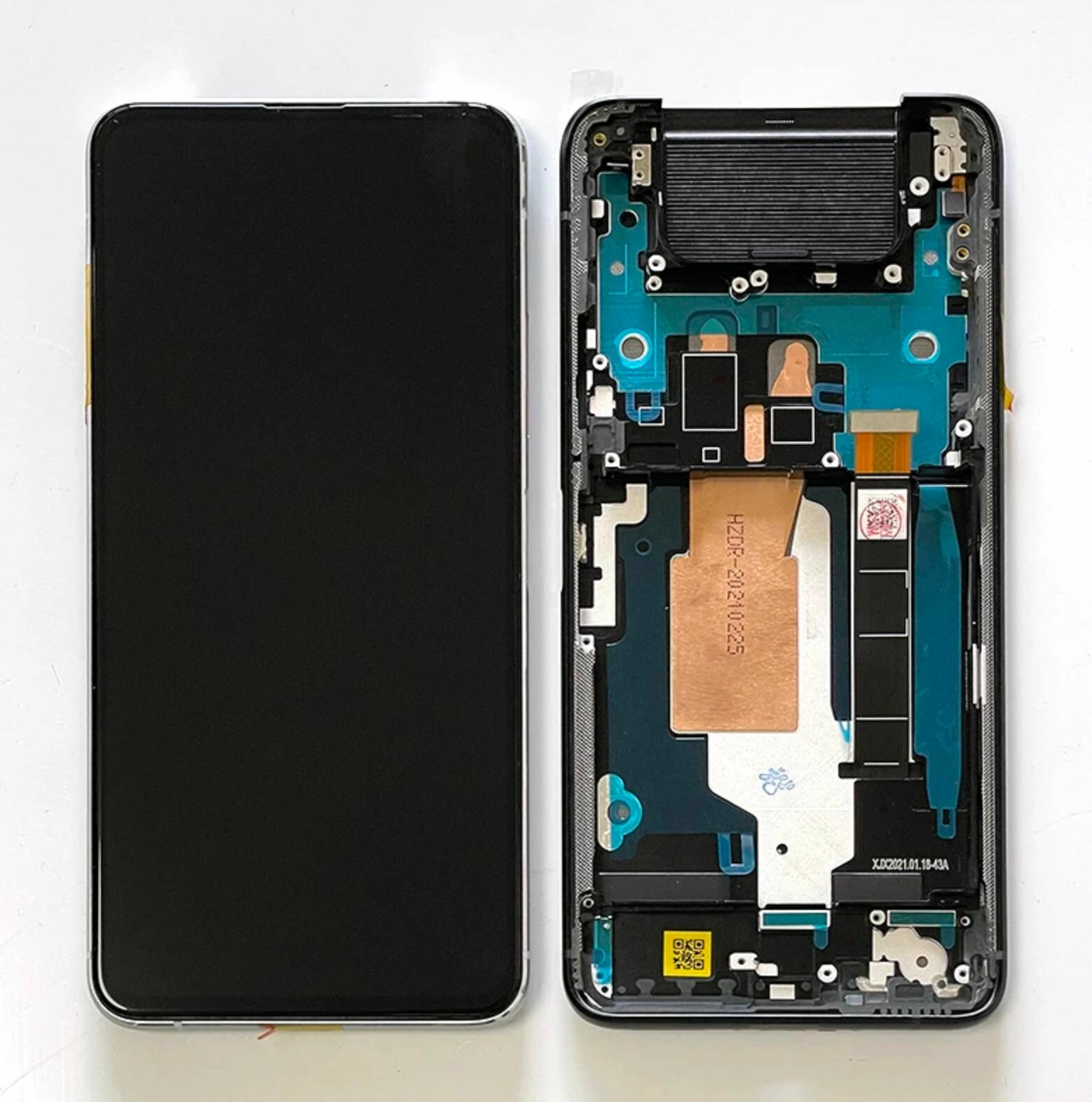 Дисплей (экран) для ASUS ZenFone 7 (ORIG) AMOLED с черной рамкой