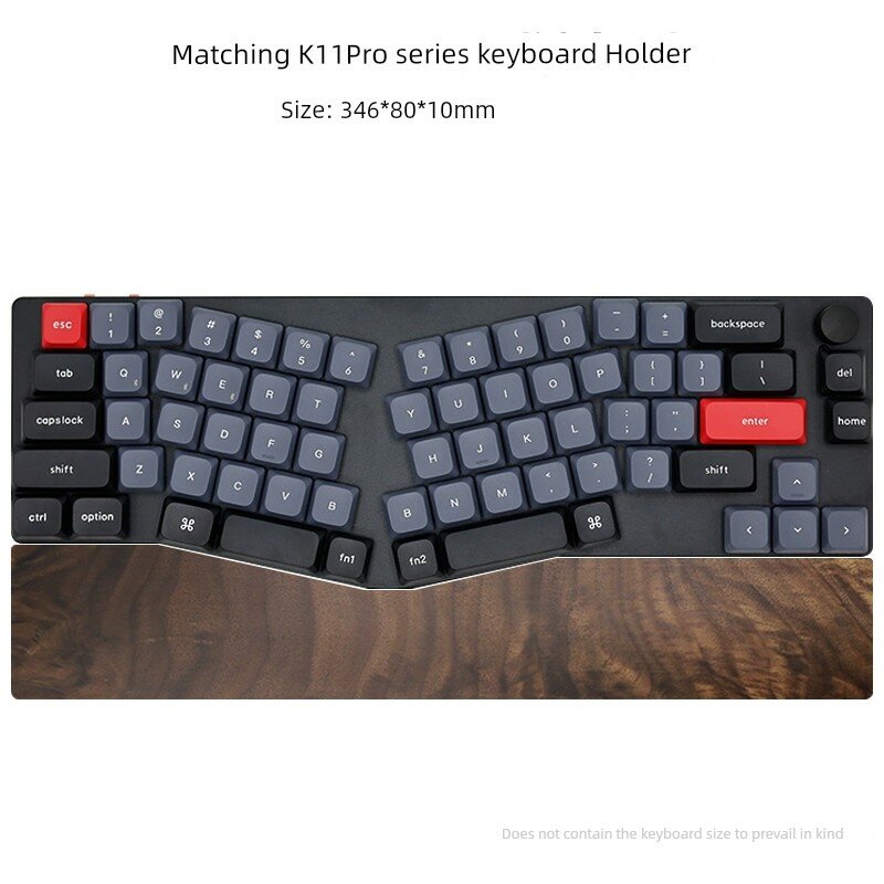 Подставка для рук для клавиатуры Keychron Q10, Q13, Q14Pro, Q8, V10 Max, дерево (орех) Подходящая подставка для рук с