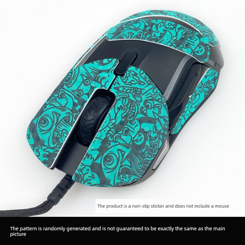 Полная покрытие анти-скользящая наклейка для мышей SteelSeries RIVAL5 и Aerox5, дизайн монстра