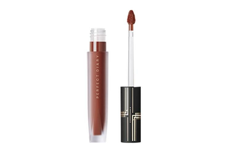 Жидкая матовая помада женская PERFECT DIARY Velvet Ultimate Soft Color, оттенок V16 Dark Love (Chocolate)