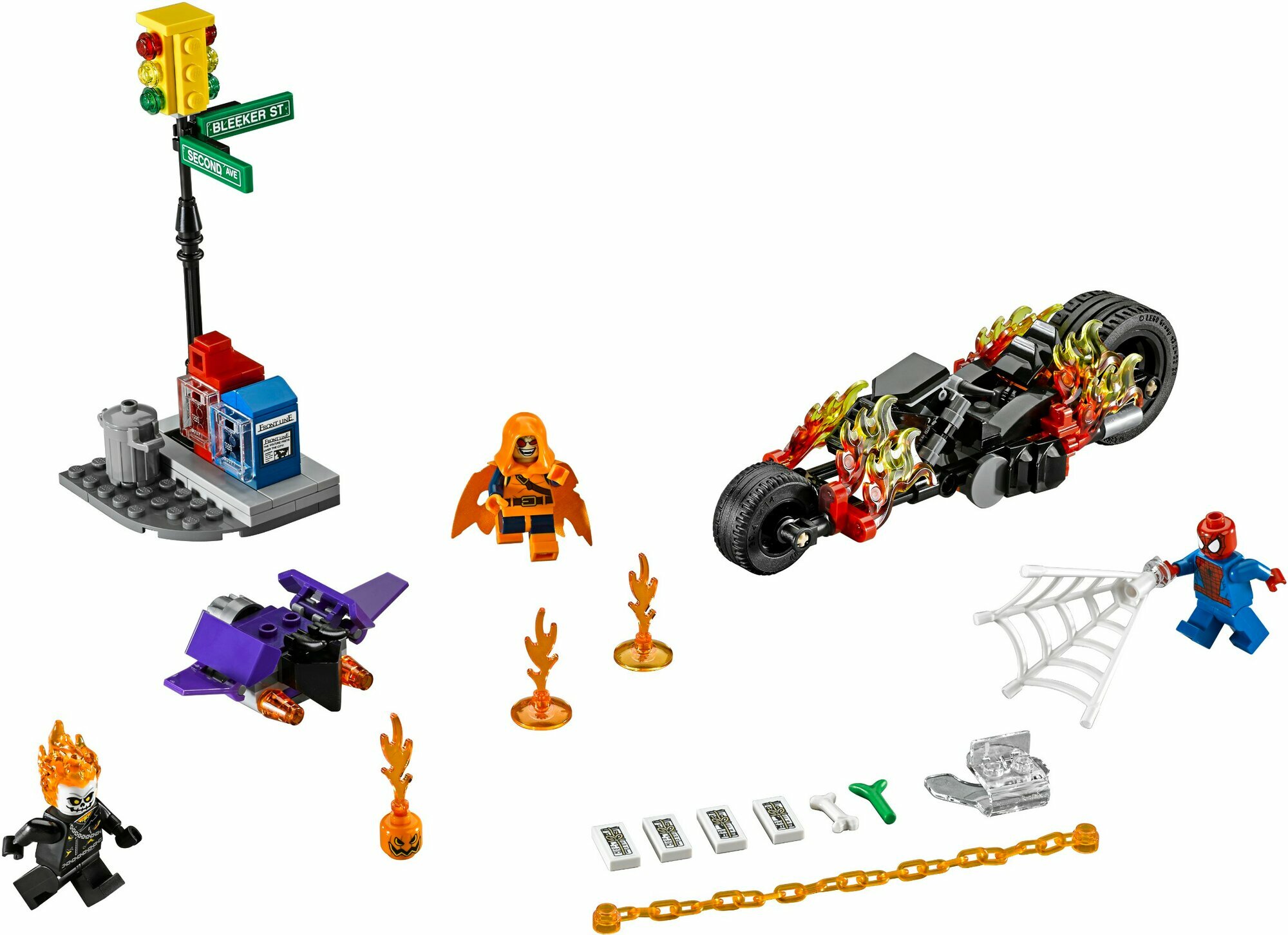 Конструктор LEGO Лего 76058 Человек-паук: Союз с Призрачным гонщиком