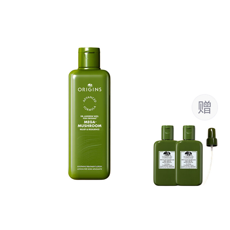 Лосьон-уход женский Dr. Andrew Weil for Origins Mega Mushroom, 200ml+100ml*2+Free Spray Head