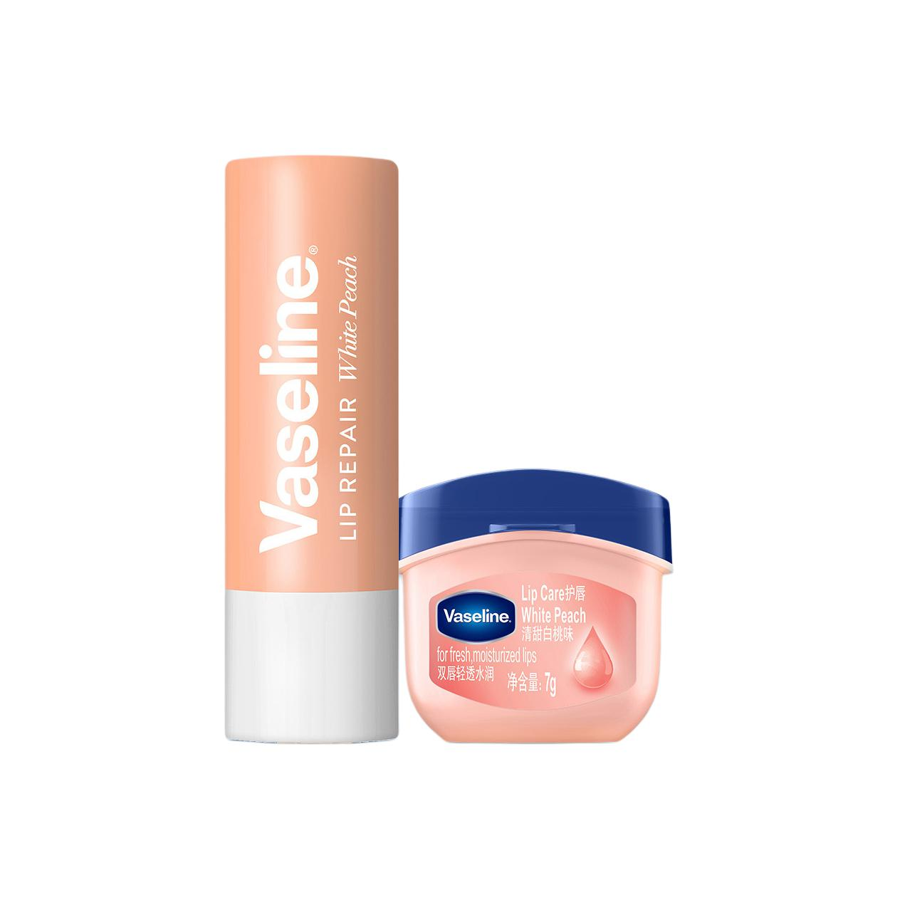 Бальзам для губ унисекс VASELINE Original с ароматом розы, 7г+3.5г