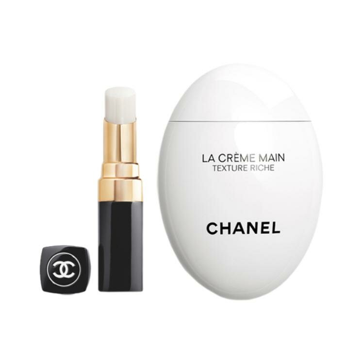 Набор ухода за руками и губами унисекс CHANEL Refined Care, крем для рук 50 мл + бальзам для губ 3 г