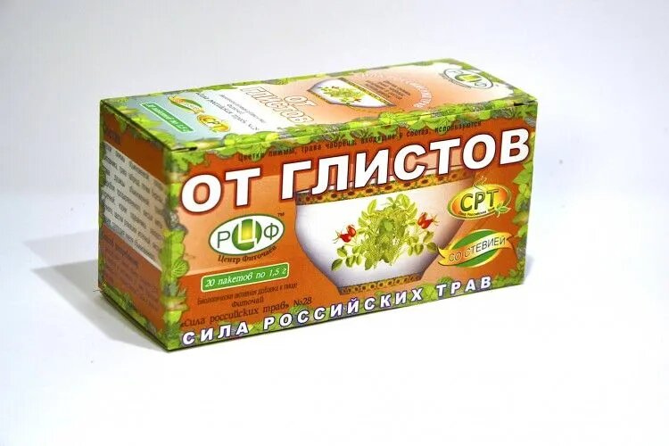 Фиточай №28 От глистов, 20 фильтр-пакетов, Сила Российских Трав