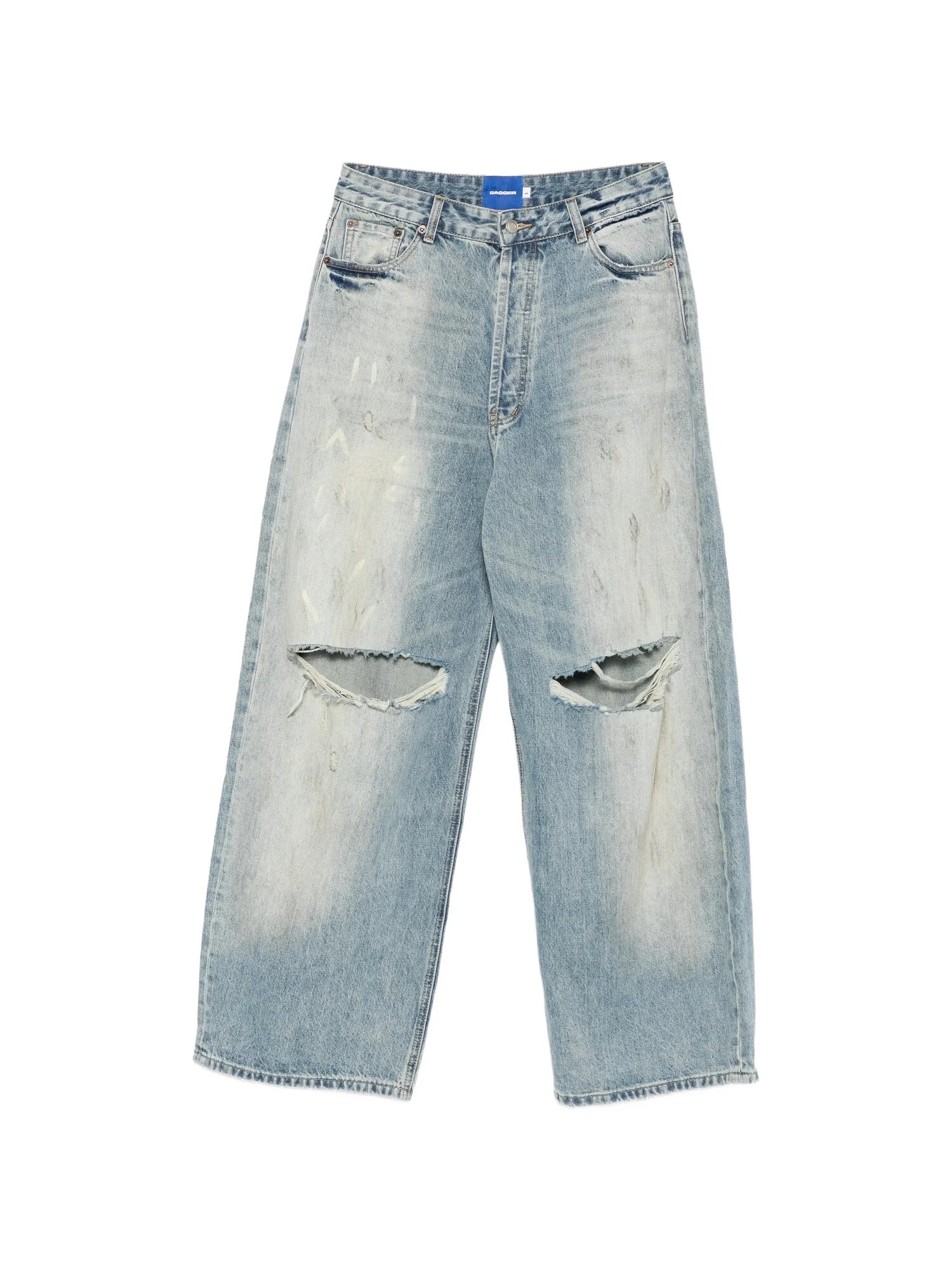 Джинсы Johnny distressed wide-leg jeans 