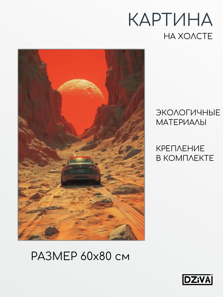 Картина на холсте Абстрактный мотив 60x80 см