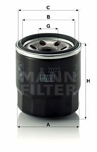 Фильтр масляный MANN-FILTER W 7023 — фото 1