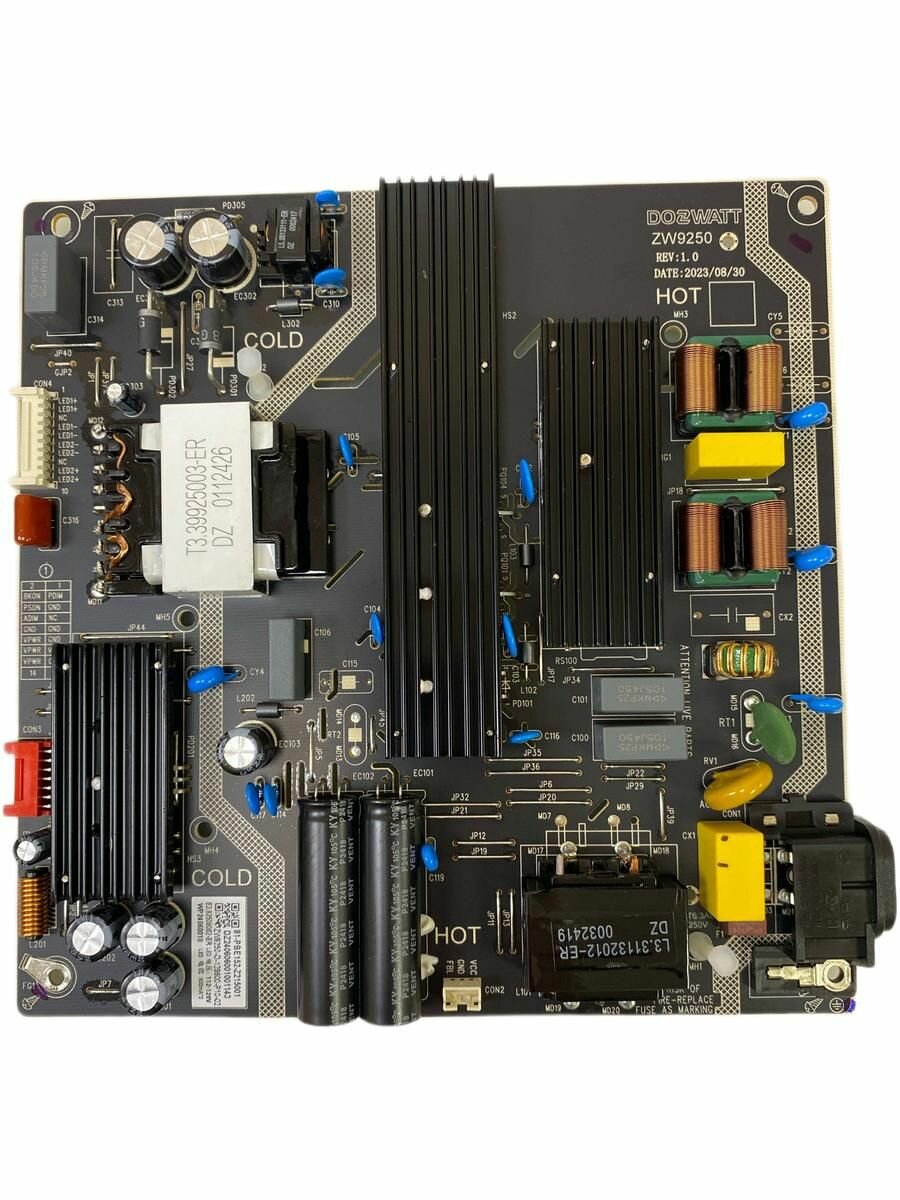Блок питания (ZW9250), для телевизора Яндекс 65YNDX-00077