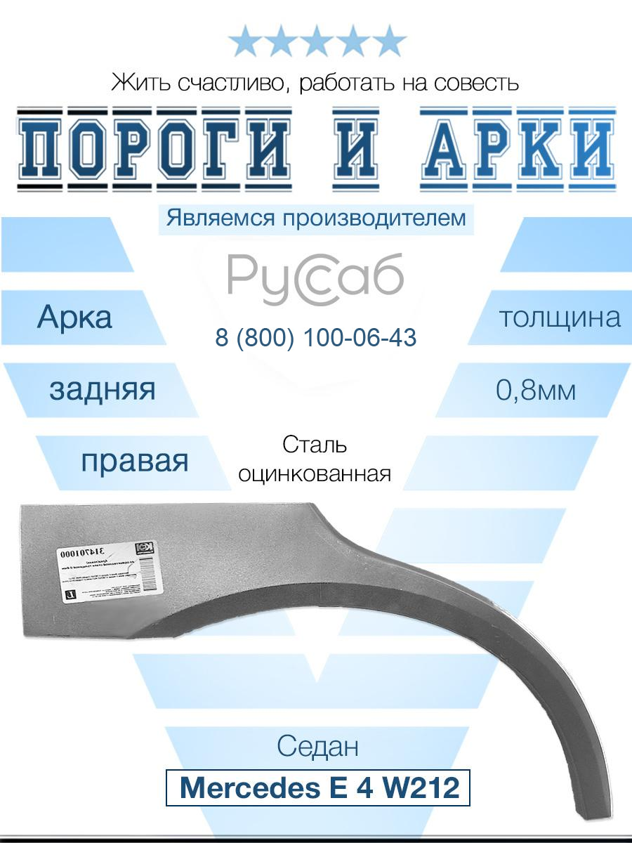 Арка правая для Mercedes W212 Седан 2009-2016