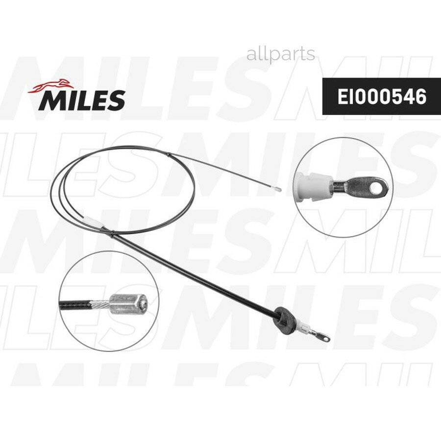 MILES EI000546 Трос стояночного тормоза MB SPRINTER/VW CRAFTER 2522мм
