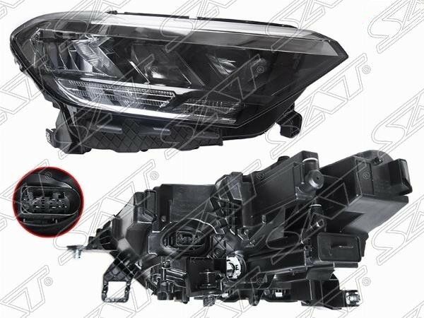 Фара SAT ST-441-11N9MR Volkswagen Polo 20-22 справа/ LED/ ДХО/ С электрокорректором