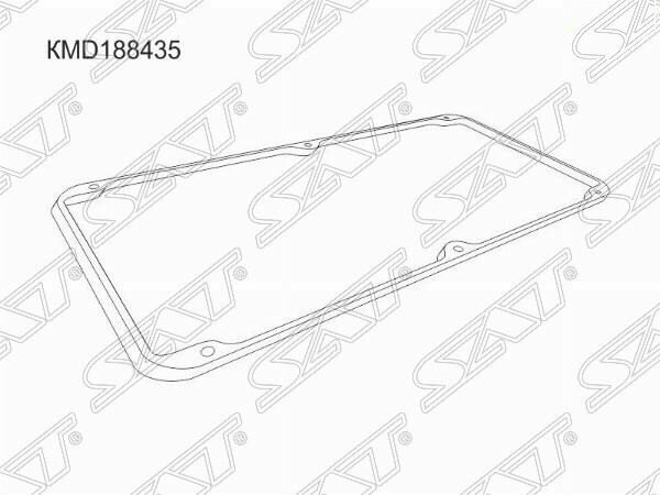 Прокладка клапанной крышки SAT KMD188435 MMC 4G63/4G64 SOHC, E5#/7#/8#, N1#/2#/3#/4#, PA#/PB#/PD# 92-07