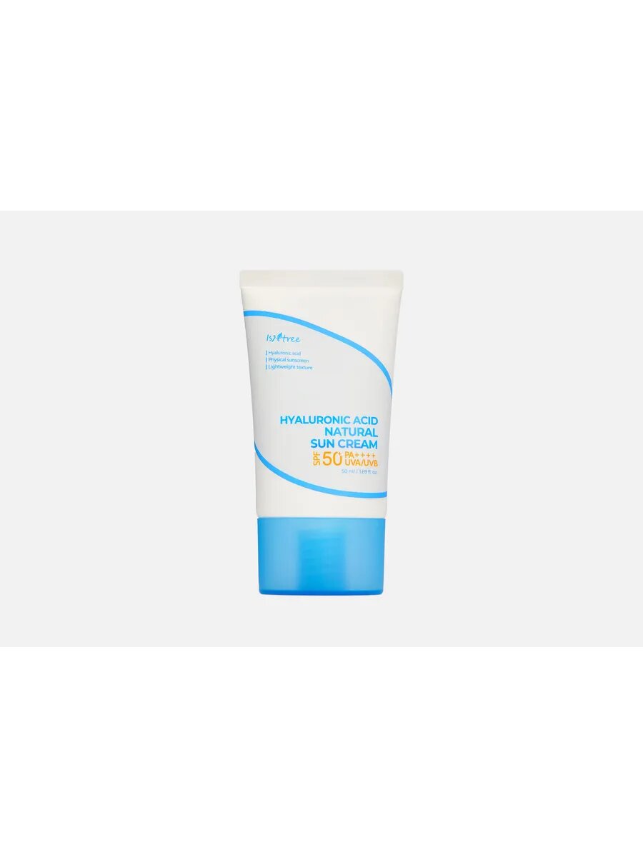 Солнцезащитный крем для лица SPF 50+ ISNTREE HYALURONIC ACID NATURAL 50 мл