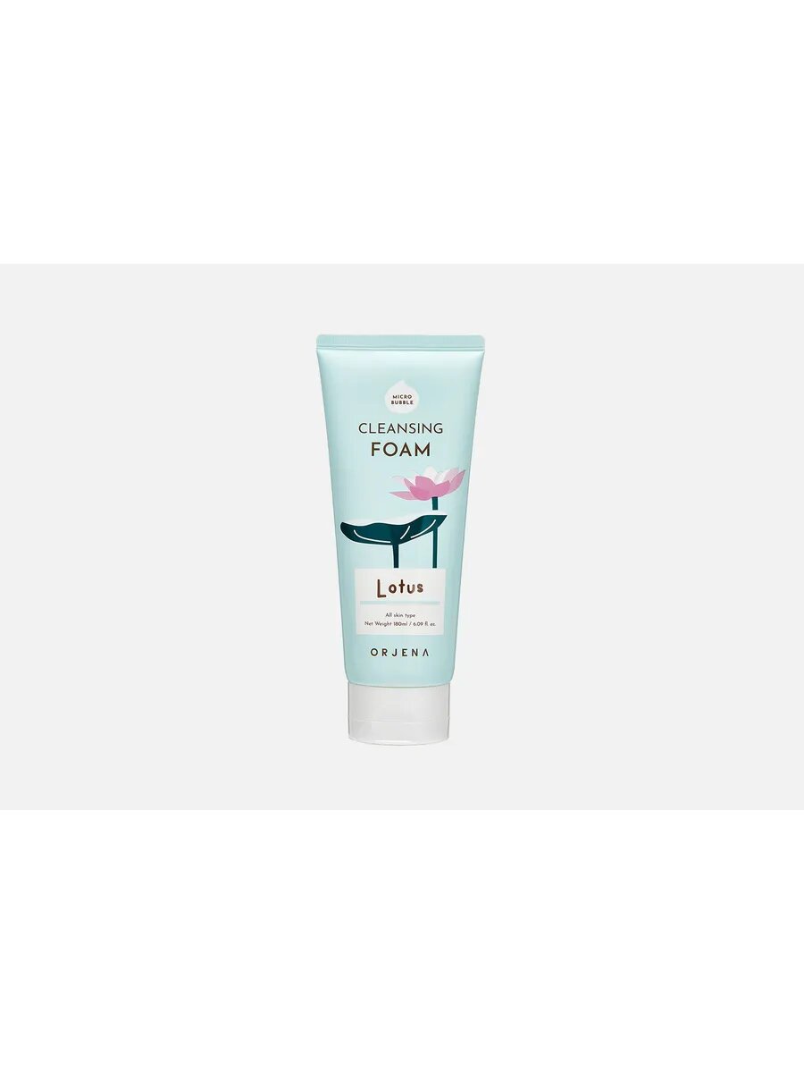 Пенка для умывания с экстрактом лотоса ORJENA CLEANSING FOAM Lotus 180 мл