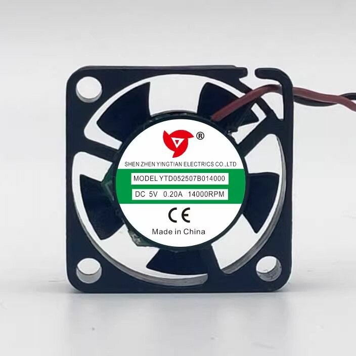 YINGTIAN YTD052507B014000 DC5V 0.20A 2-проводной вентилятор охлаждения -