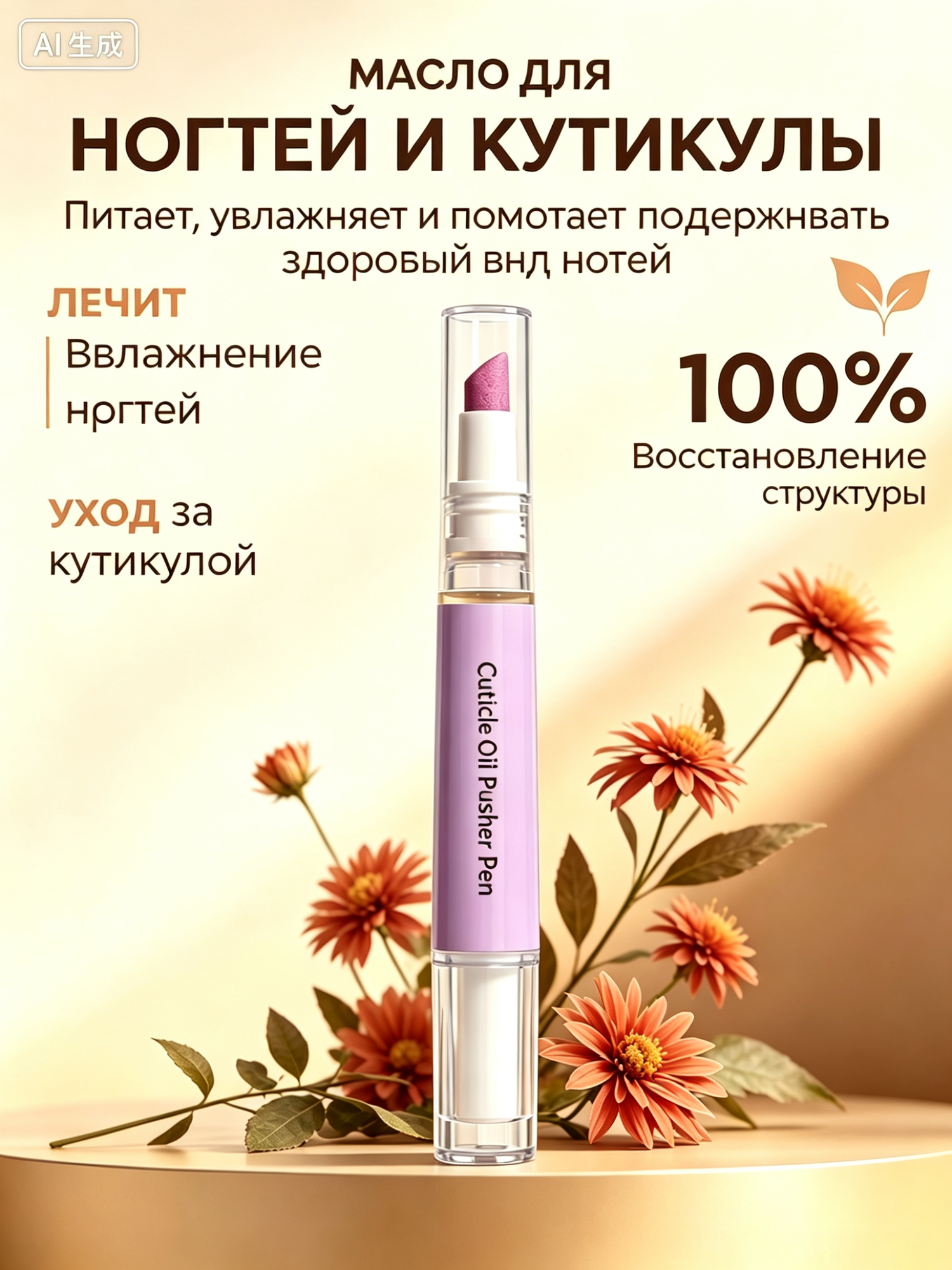 AMZ nail care pen питает и восстанавливает сухие ногти, уменьшает растрескивание и повышает гибкость ногтей