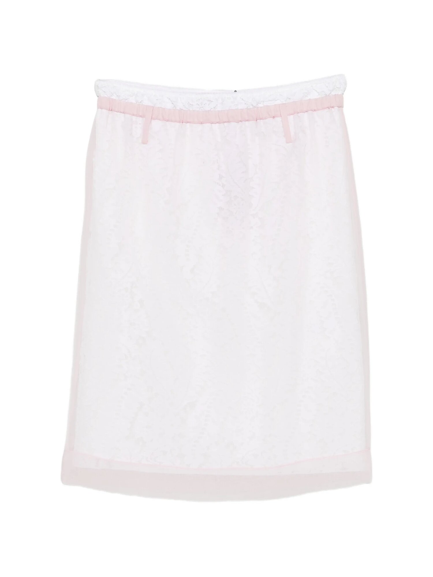 Юбка N° 21 Floral-lace belt-loops midi skirt