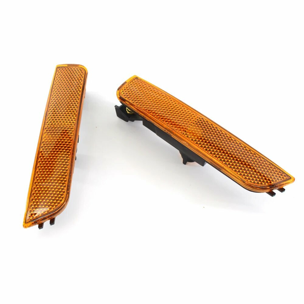 1 пара автомобильных габаритных огней для переднего бампера, боковых габаритных огней, указателей поворота, желтые/белые/дымчатые линзы для Volkswagen Passat B5.5 01-05 3B0945071 Yellow Lens