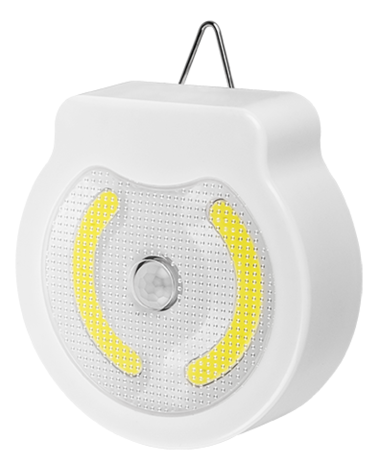 Фонарь кемпинговый светодиодный Jazzway / Джазвэй TS1-L4W-SENS на батарейках 3хААА с датчиком движения, 4Вт IP43 2 режима, 5023369 / для похода и путешествия