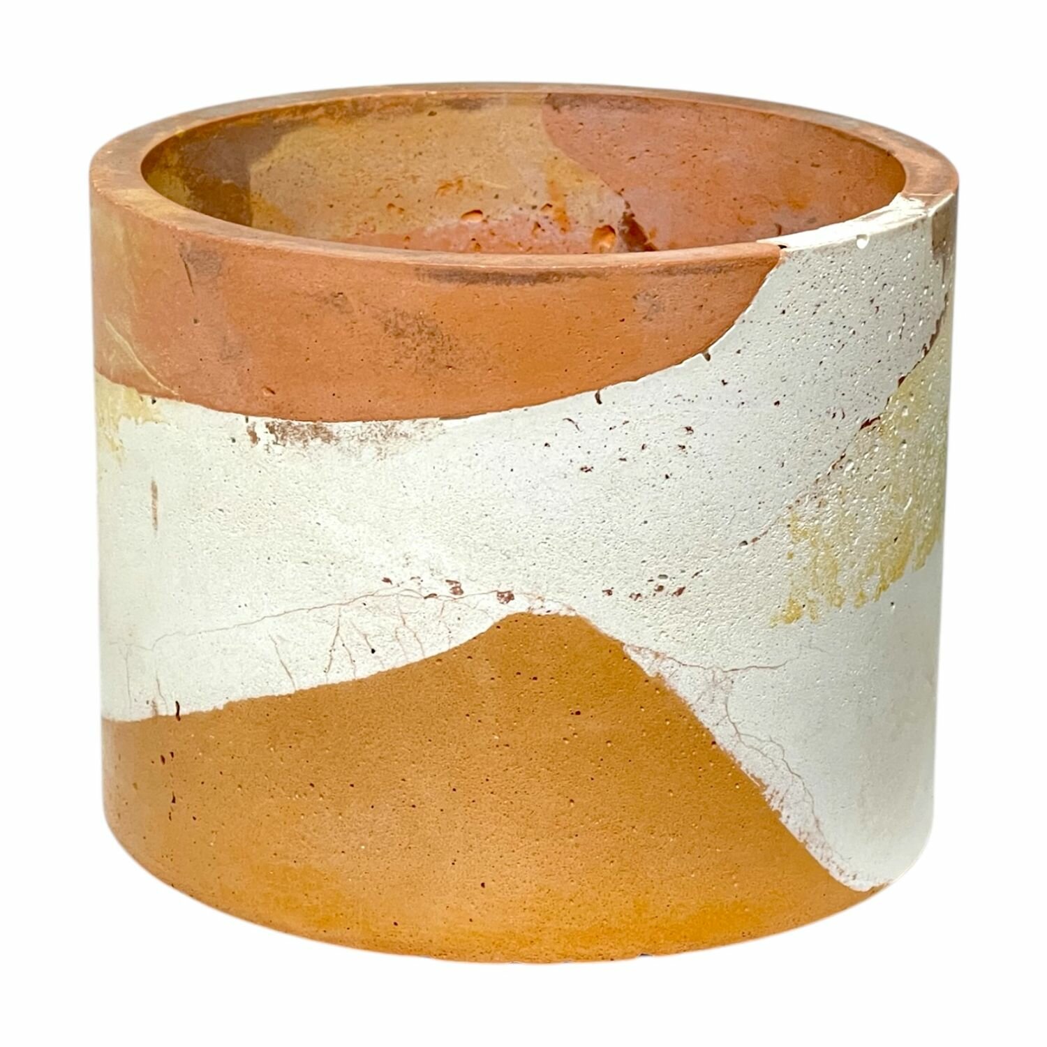 Кашпо Детали решают «Большая деталь», бетонное, персиковый