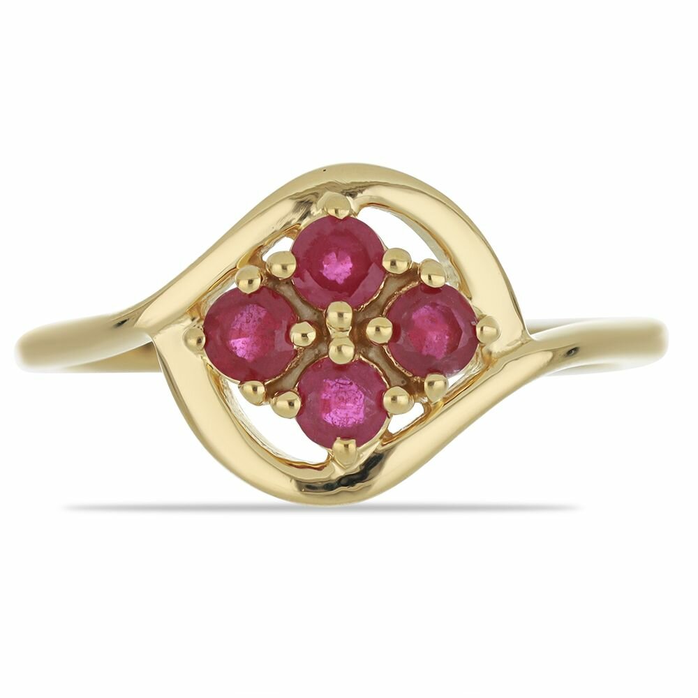 Кольцо, серебро, 925 проба, рубин