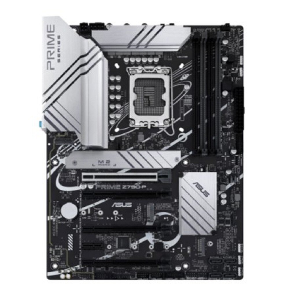 Материнская плата ASUS PRIME Z790-P(Socket 1700, ATX, 4xDDR5(192GB), DP/HDMI, 1xPCIe 5.0x16/3xPCIe 4.0x16/1xPCIe 3.0, 1xLAN (2.5GbE), 4xSATA 6Gb/s, 3xM.2,1xM.2 E key, 1xType-C,3xUSB 3.2, 4xUSB 2.0,1xPS/2)