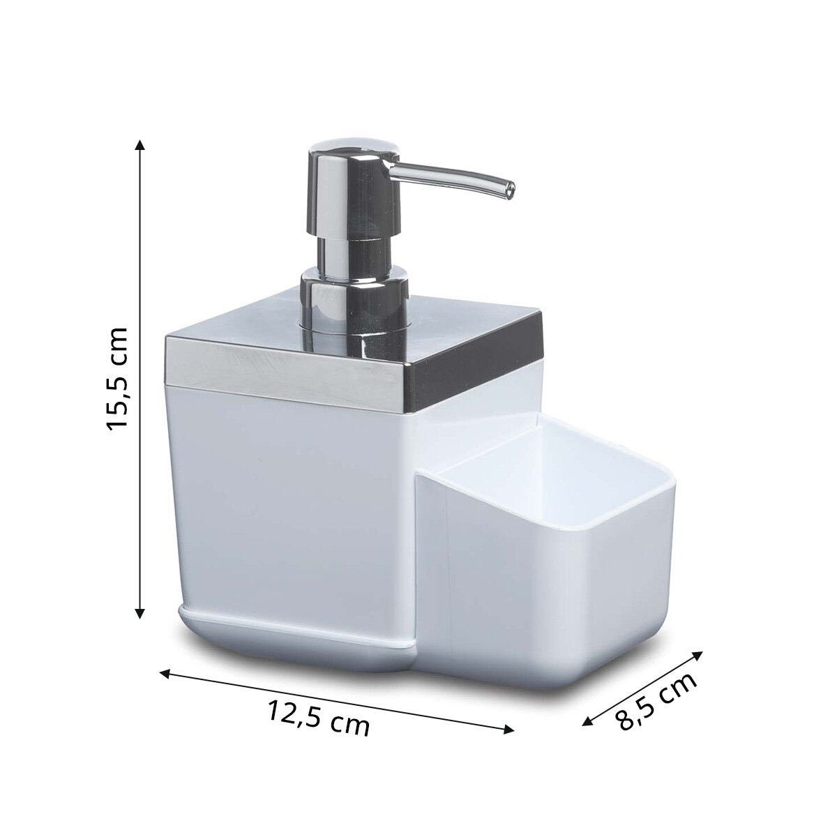 Дозатор кухонный Primanova, с секцией для губки. Кухонный диспенсер