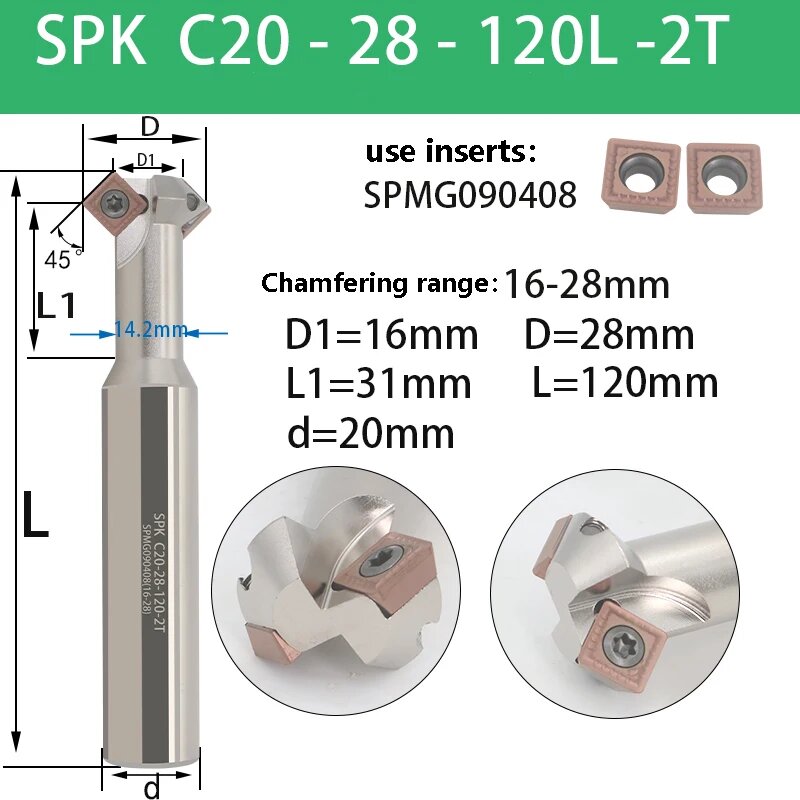 Держатель фрез SPK C20-28-120L-2T OYYU