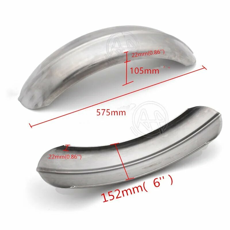 Крыло мото 6' из нержавеющей стали