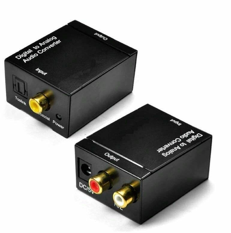 Конвертер стереозвука Digital Coax & Optical (Toslink) в 2RCA R/L