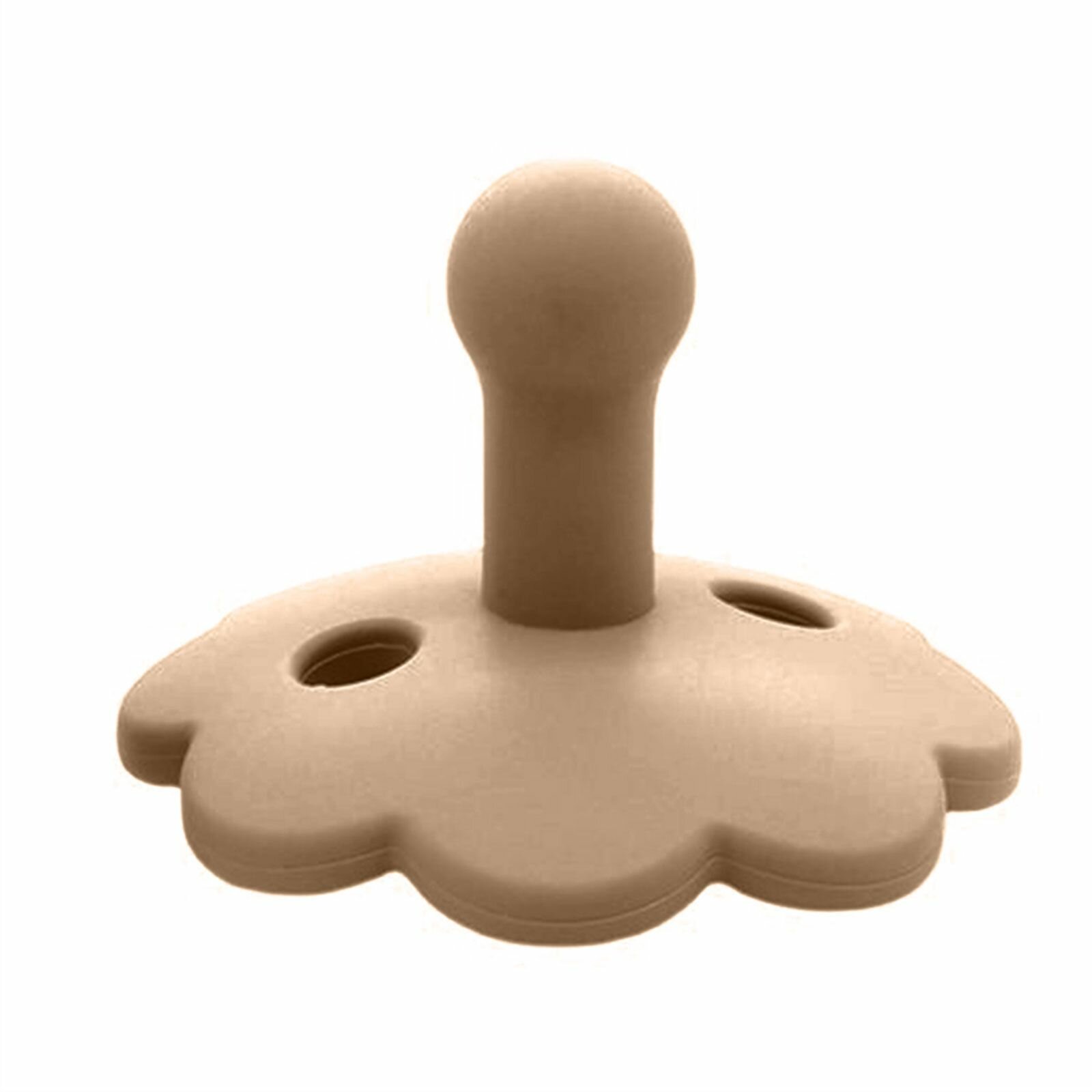 Пустышка, Мягкий имитационный детский сосок в форме цветка - абрикосовый