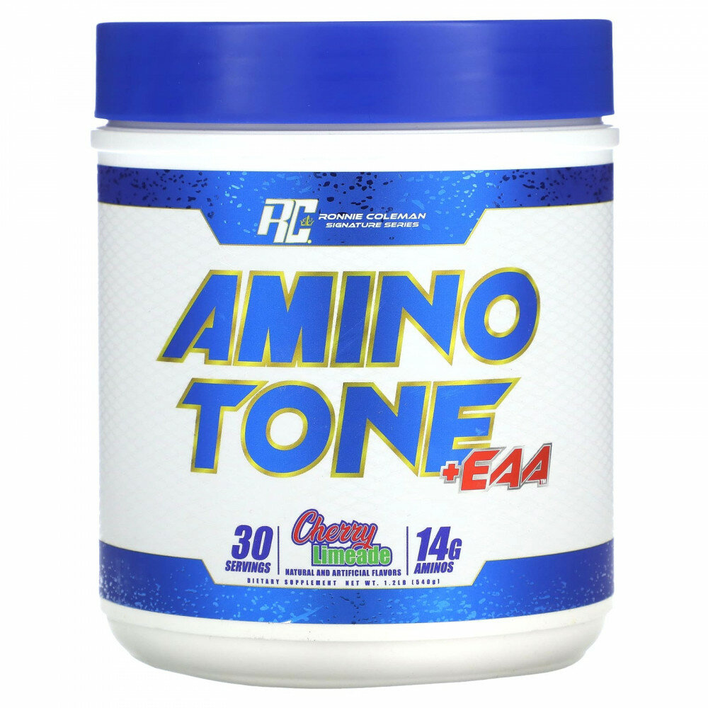 Ronnie Coleman, Signature Series, Amino Tone + EAA™, со вкусом вишневого лаймада, 553 г (1,2 фунта)