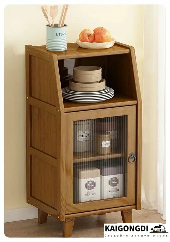 Скандинавский сервант из массива дерева в современном минималистском стиле